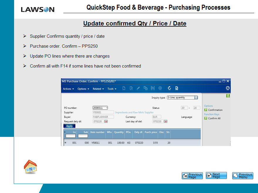 PR-Enter confirmation